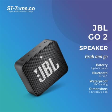 Promo Jbl Go Portable Bluetooth Speaker Black Jakarta Utara St Toms Co Tokopedia