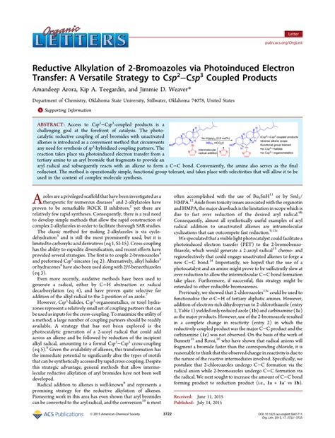 Pdf Cheminform Abstract Reductive Alkylation Of 2 Bromoazoles Via