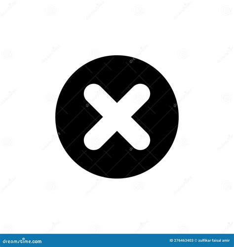 Close Vector Delete Icon Remove Cancel Exit Symbol Stock Vector
