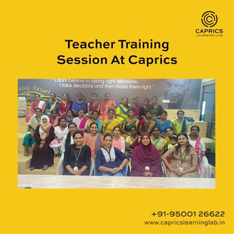 Caprics Learning Lab on LinkedIn: Teacher Training Sessions at Caprics ...