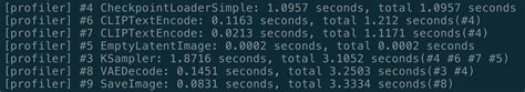 comfyui profiler calculate the execution time of all nodes r