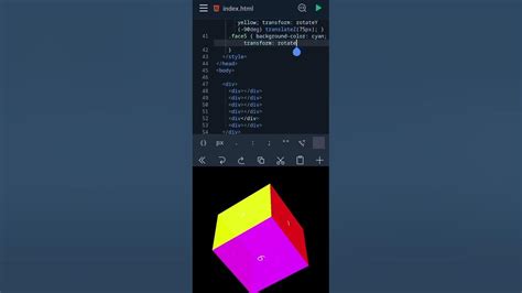 Cube 3d Rotating With Coding Besiccoding Coding Python