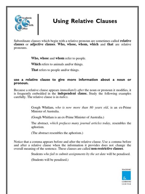 relative clauses pdf clause rules