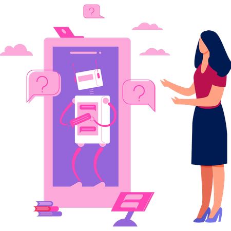 73 016 Girl Showing Faq Illustrations Free In SVG PNG EPS IconScout