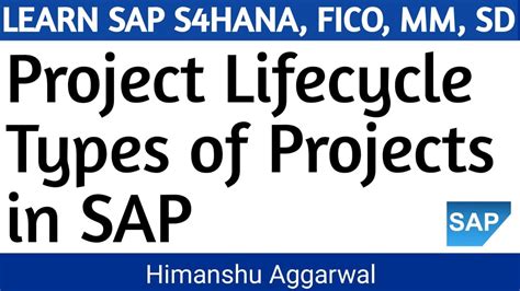 project lifecycle and type of project in sap different types of