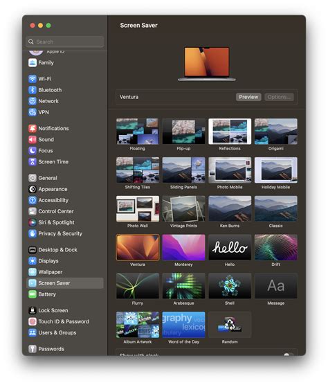 ventura screen saver in macos ventura beta 10 r macosbeta