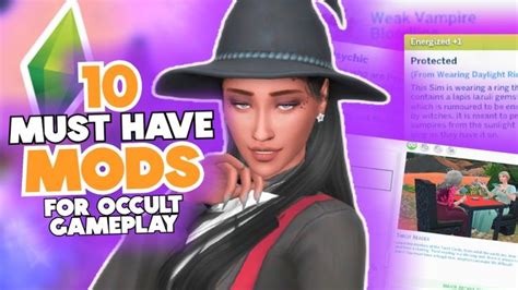 10 Must Have Mods For Occult Gameplay 🔮 Links 2022 The Sims 4