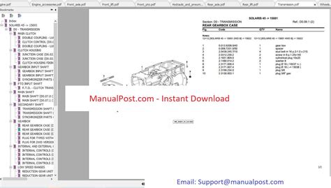 Same Tractor Solaris 45 Parts Catalog Manualpost Instant Download Auto Manuals