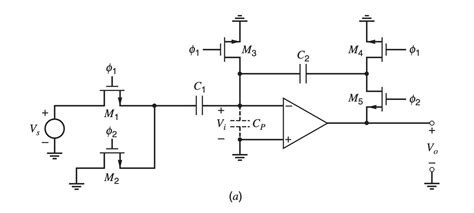 Solved 6 8 In The Switched Capacitor Amplifier Of Fig 6 9a