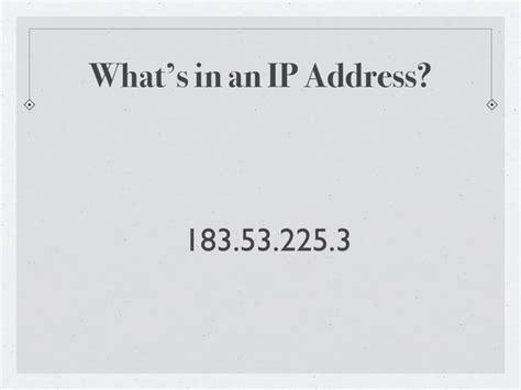 IP Addressing And Subnetting Basics PPT