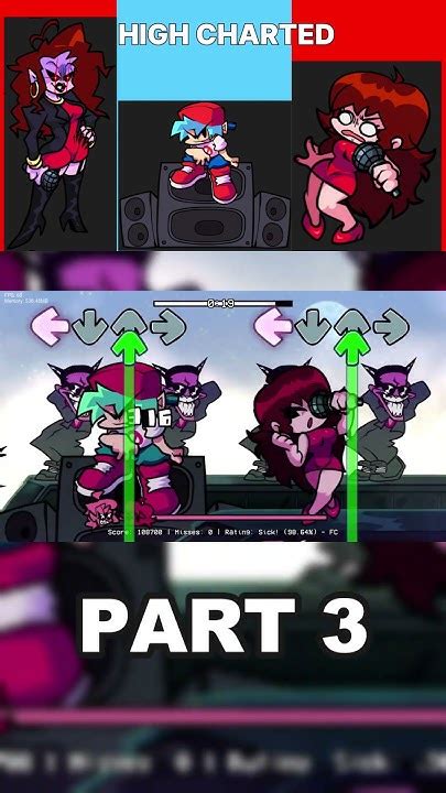 Fnf 모드 High Funkadelix [charted] Part 3 Shrots Youtube