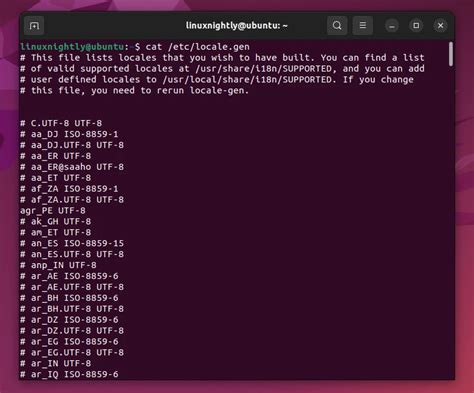 How To Change System Locale In Ubuntu Linux Nightly