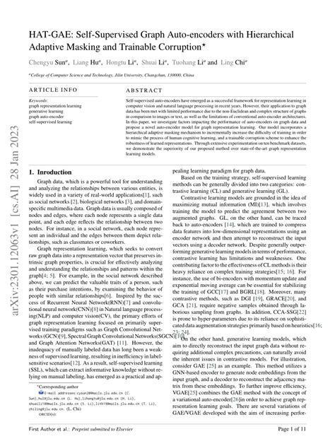 pdf hat gae self supervised graph auto encoders with hierarchical