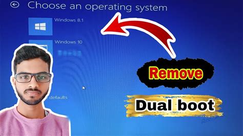 How To Remove Dual Boot Operating System In Hindi Convert Dual Boot To Single Boot In Hindi