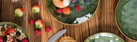 Vicrays Ceramic Round Dessert Salad Plates 8 Inch Set