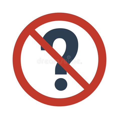 Forbidden Questions Stock Illustration Illustration Of Forbade