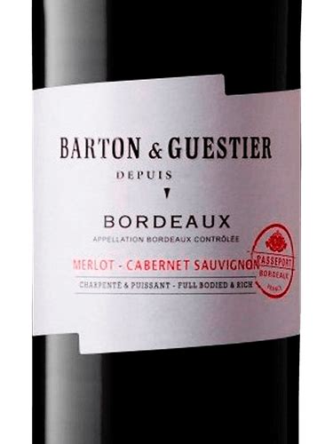 2015 Barton & Guestier Bordeaux Merlot - Cabernet Sauvignon | Vivino US