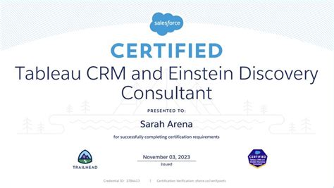 Sarah Arena On Linkedin Salesforcecertified Salesforce Crmanalytics