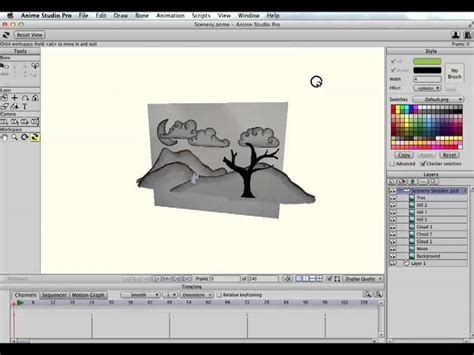 Anime Studio Pro 9 5 Feature Overview Depth Shifting YouTube