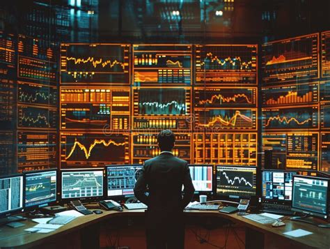 Professionals Analyzing Financial Data With Graphs And Statistics Visible Generated Ai Stock