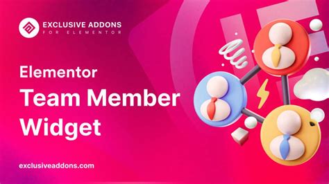 elementor team member widget exclusive addons