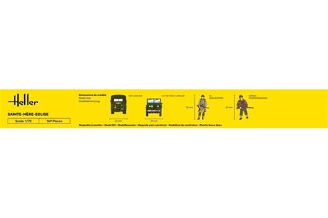 172 Heller 50327 Sainte Mere Eglise Diorama Set Most