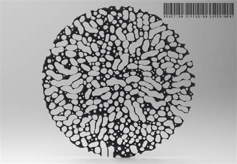 Reaction Diffusion Experiment Generative Design Abstract Science
