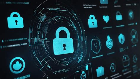 Premium Photo Locked Data Files Screen Displaying A Series Of File Icons Lock Symbol