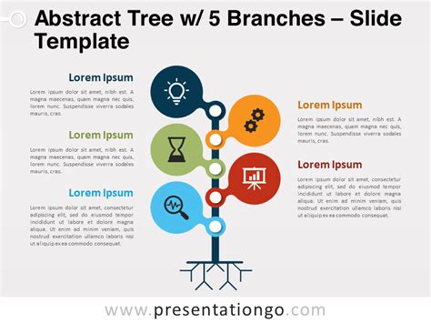 Min Map Powerpoint With Branches Slidemodel