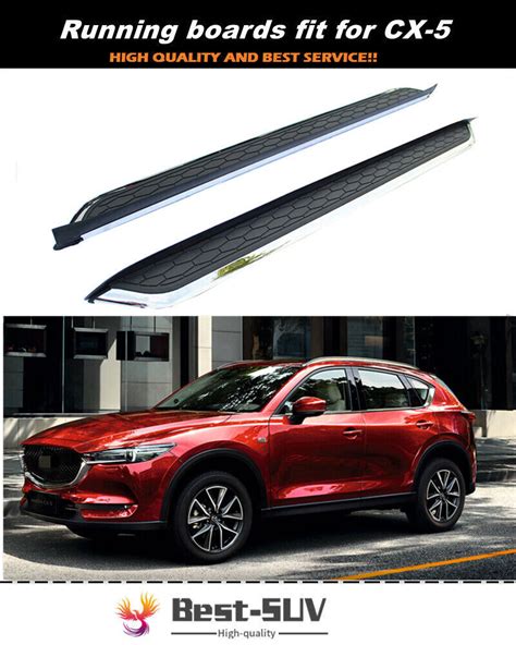 2pcs Running Boards Side Step Nerf Bars Fits For Mazda Cx 5 Cx5 2017