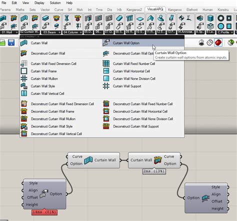 Visualarq Grasshopper Curtain Wall Visualarq Mcneel Forum