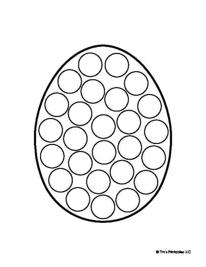 Egg Dot Marker Worksheet By Tims Printables Tpt