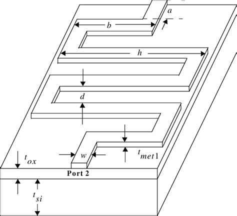 4 Three Dimensional View Of The Meander Line Resistor Download Scientific Diagram
