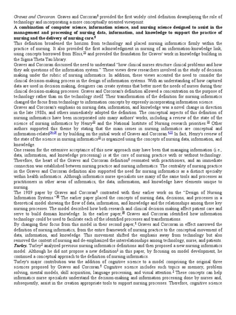 Graves And Corcoran Pdf Health Informatics Computer Science