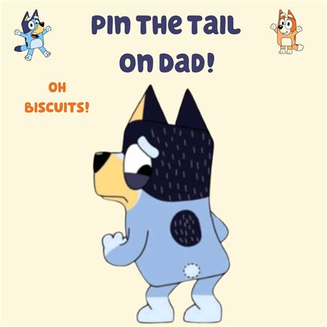 Digital X Pin The Tail On Dad Poster Etsy
