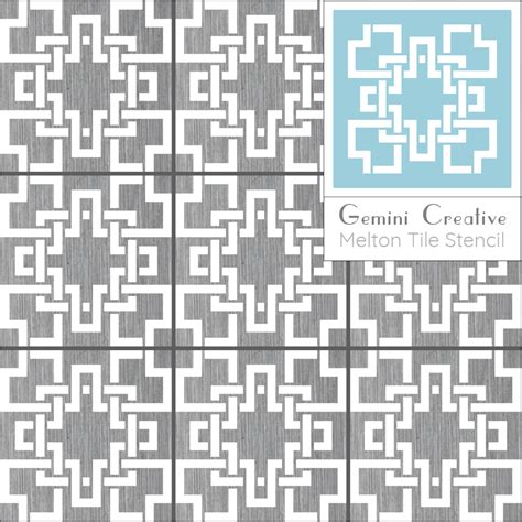 Melton Tile Stencil