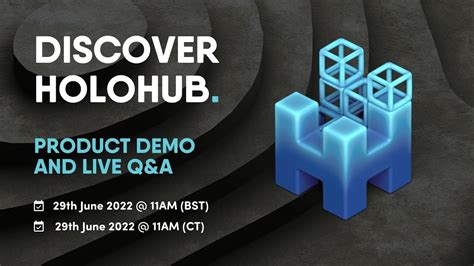 DISCOVER HOLOHUB DEMO RECORDING JUNE DIGITALNAUTS YouTube