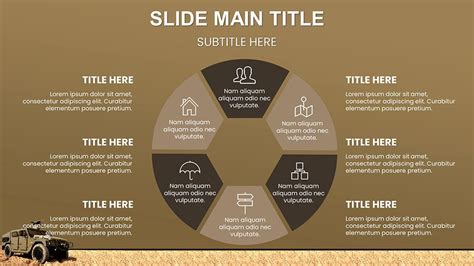 Military Vehicle PowerPoint Charts Download Editable Template