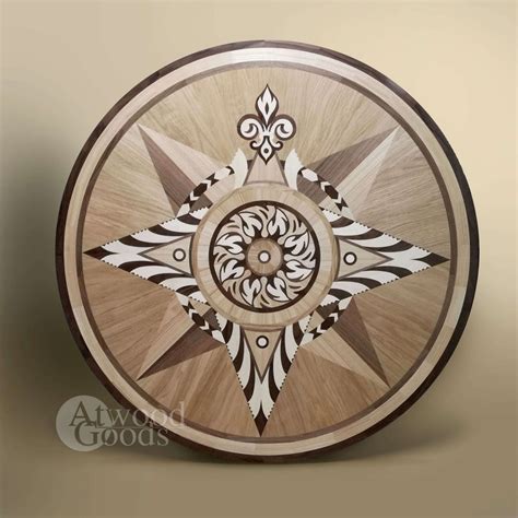 Compass Rose Inlay Etsy