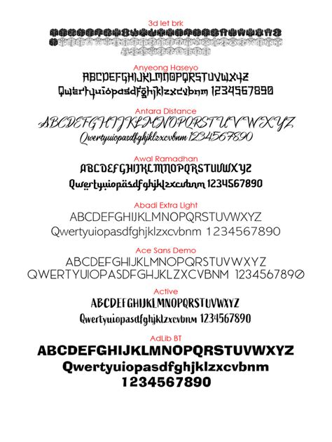 Fonts Guide Pdf Writing Typefaces