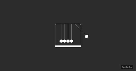 Css Newtons Cradle Codesandbox