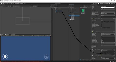 how to attach virtual joystick to prefab unity engine unity