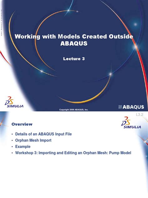 Abaqus Orphan Mesh Pdf Parameter Computer Programming Areas Of