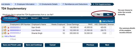 ird paye annual return logged in guide adding supplementary