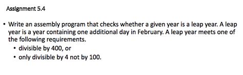 Solved Write An Assembly Program That Checks Whether A Given