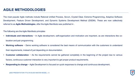 Software Engineering Methodologies Overview Pptx