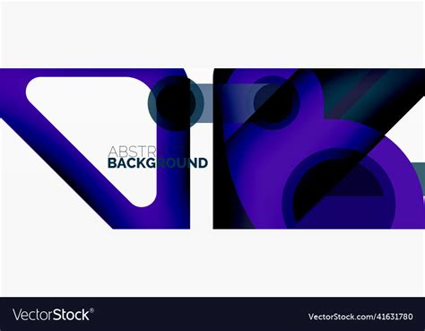 Geometric Primitives Lines Circles Abstract Vector Image