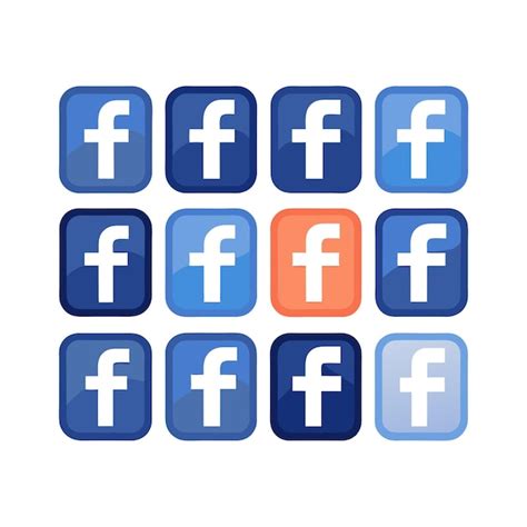 소셜 미디어 아이콘 세트 개념 프리미엄 벡터