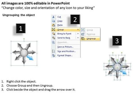 Layout Of Converging Steps Linear Flow Arrows Chart Software PowerPoint Templates