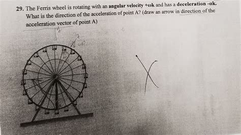 Solved 29 The Ferris Wheel Is Rotating With An Angular